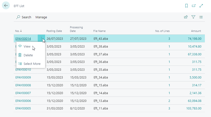 Print or email EFT Remittance Advice Overview